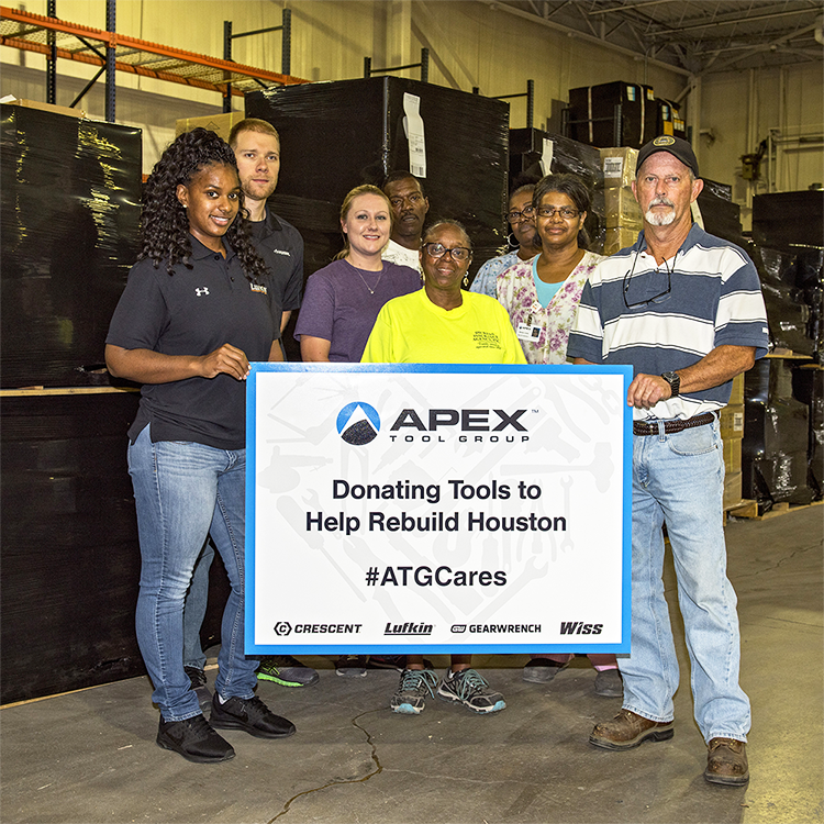 GEARWRENCH®, Crescent®, Wiss®, Lufkin® Tools Donated to Harvey, Irma Relief; Texas Warehouse ...